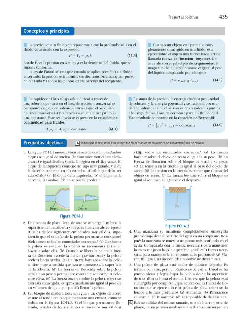 Ejercicios Serway 20-30 | PDF | Flotabilidad | Fuerza