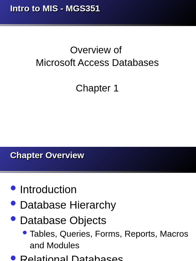 Microsoft Access Database Basics | PDF | Microsoft Access | Databases