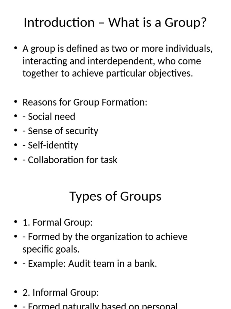 Foundations of Group Behavior Presentation | PDF