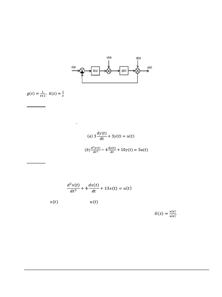 Tutorial 2 Modeling and Block Diagram | PDF
