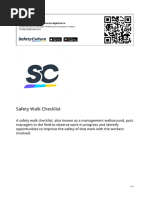 Safety Gemba Walk Checklist | PDF