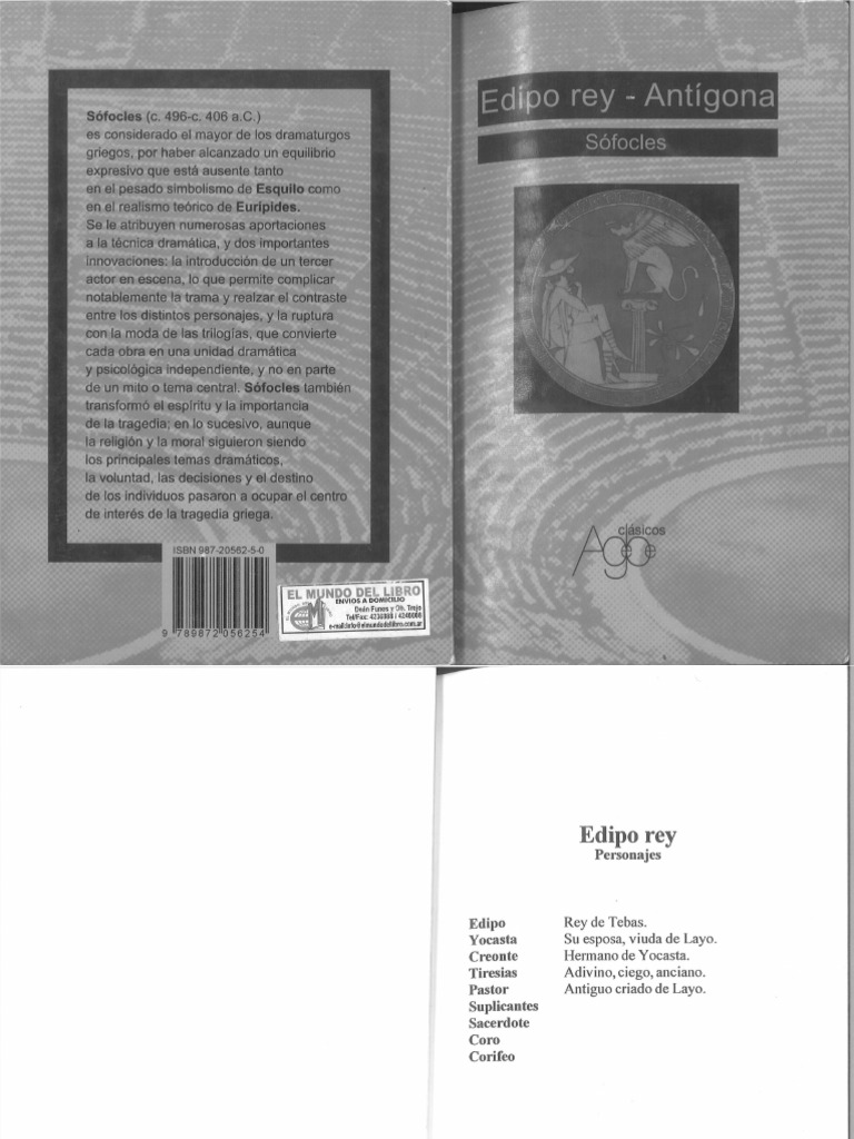 Edipo 3°año $4200 | PDF