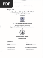 College Project Report Template | PDF