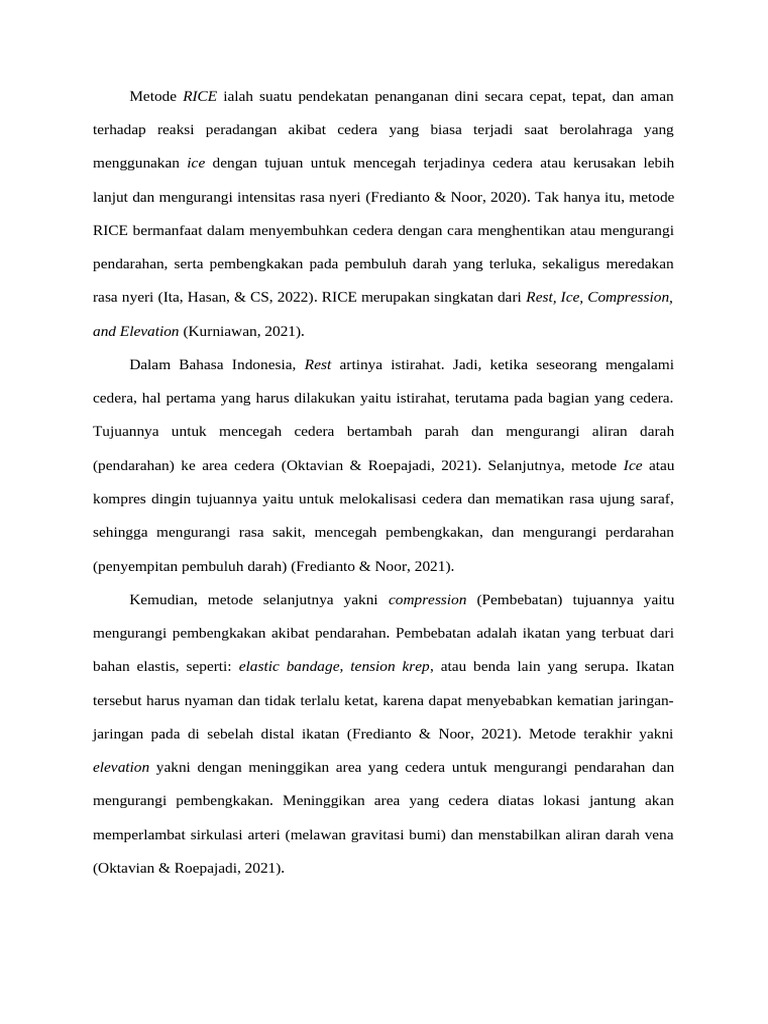 Metode RICE Pembahasan | PDF