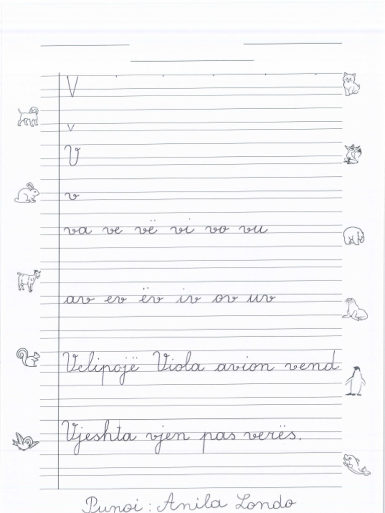 shkronja V | PDF
