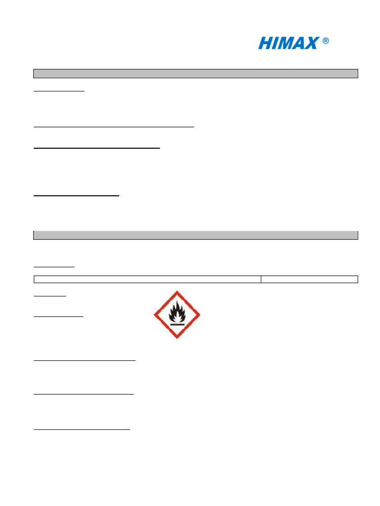 Himax B-11 Sds en | PDF | Safety | Occupational Safety And Health