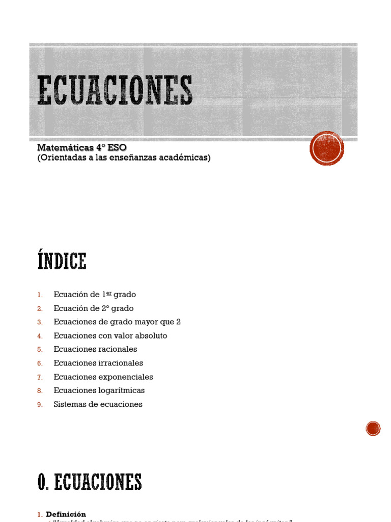 MAT4 Ecuaciones | PDF | Ecuaciones | Sistema de ecuaciones lineales
