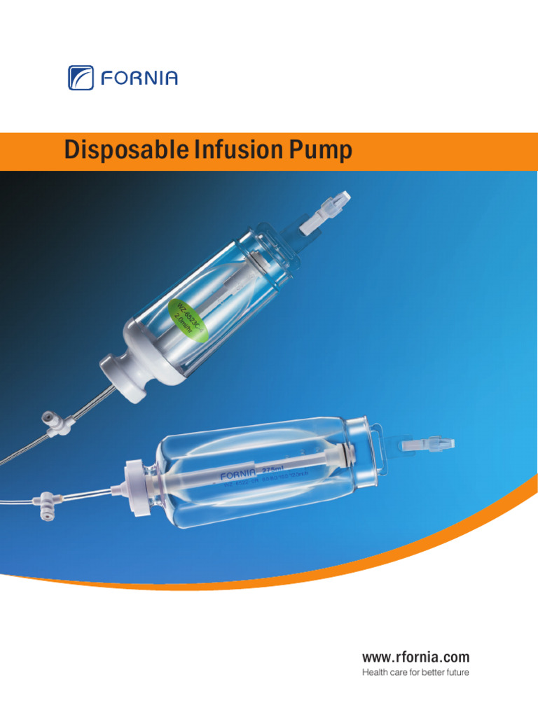 Fornia Disposable Infusion Pump | PDF | Intravenous Therapy | Flow ...