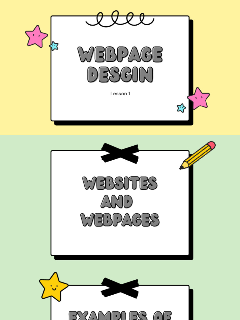 Lesson 1 Webpage Design | PDF