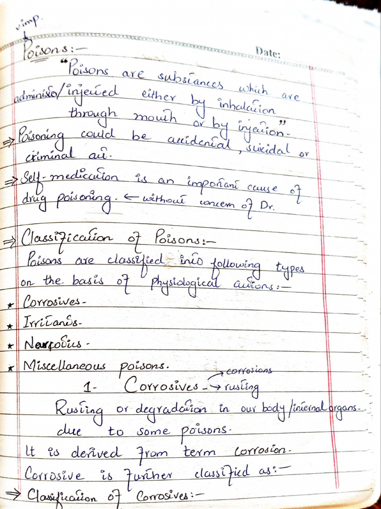 Classification of Poison | PDF