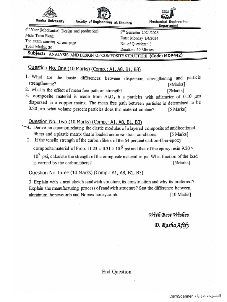 Answer Mid 2024 Dr Rasha | PDF