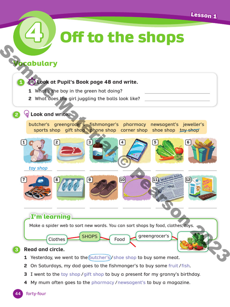 Team Together L4 U4 - Activity Book | PDF | Convenience Store | Linguistics