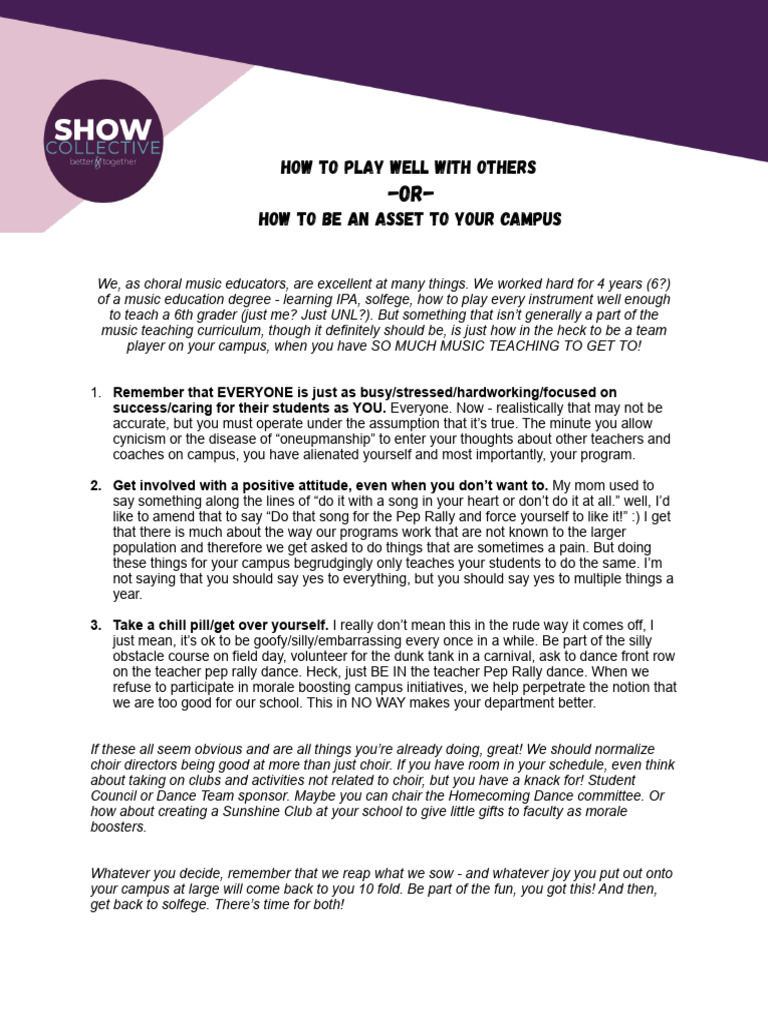 September Freebie - Be An Asset | PDF