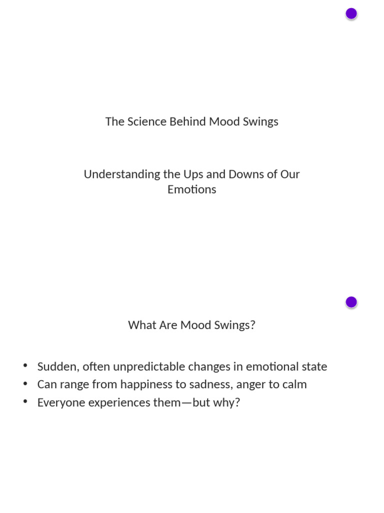 The Science Behind Mood Swings | PDF