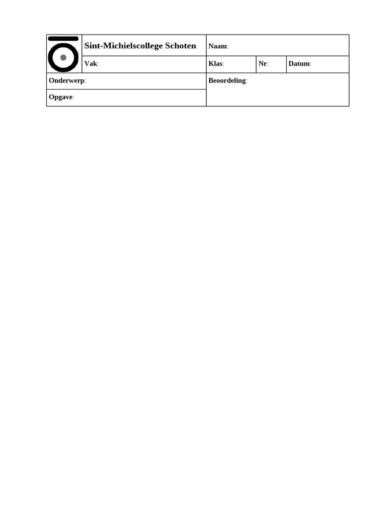 uniforme hoofding | PDF