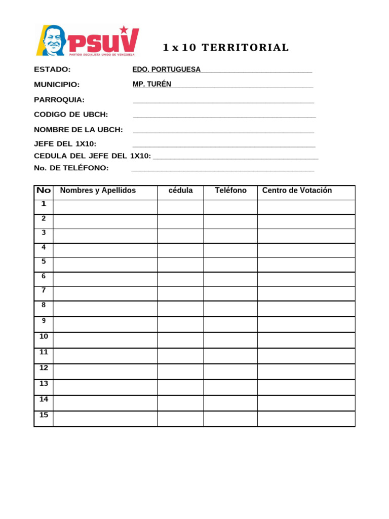 Formato 1X10 | PDF