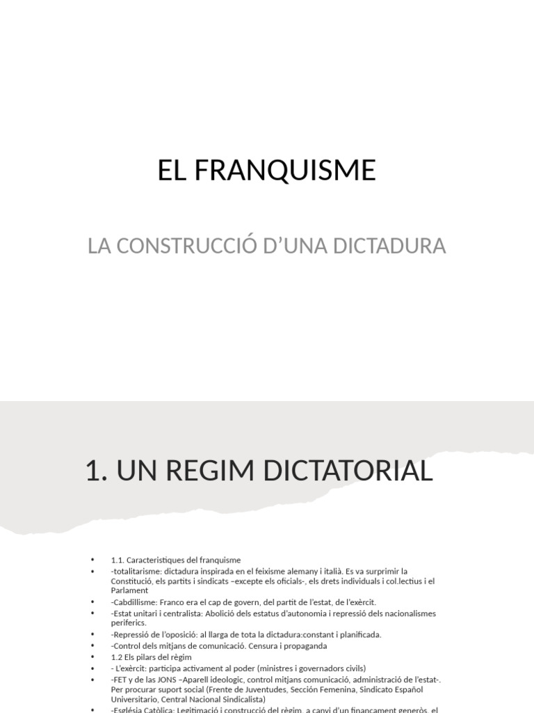 El Franquisme | PDF