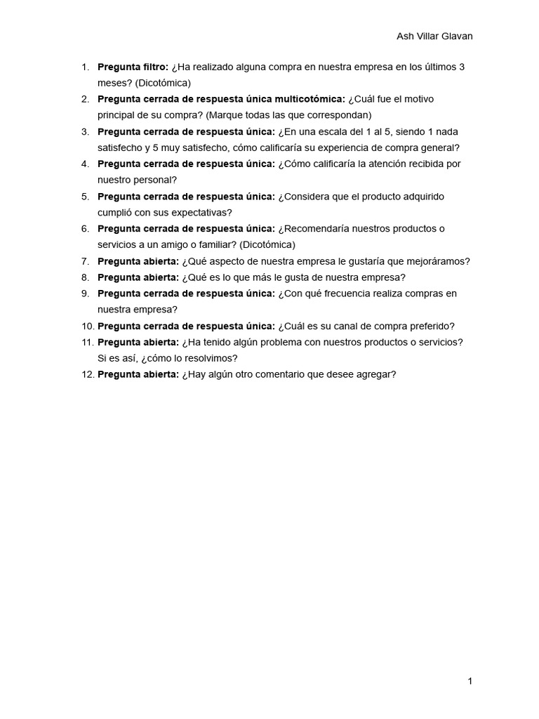 Elaboración de Un Cuestionario pt2 | PDF