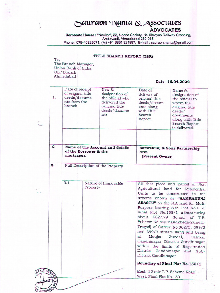Title Search Report | PDF