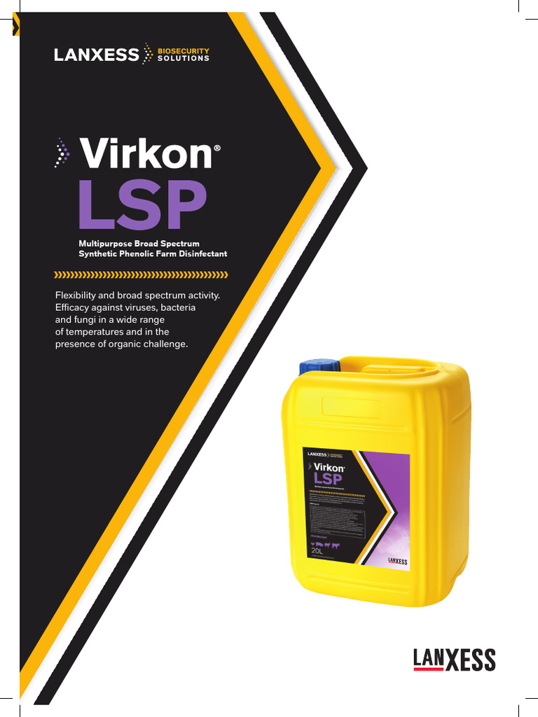 Virkon LSP ROW 6 Pages LXS - B - S - V16 PRINT | PDF | Disinfectant | Avian Influenza