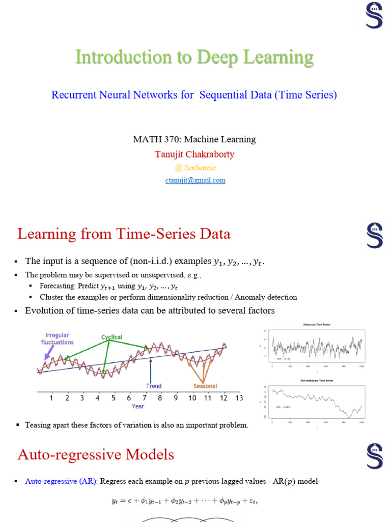 Time Series RNN LSTM 1746197734 | PDF | Time Series | Machine Learning