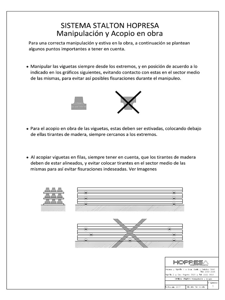 Stalton Manipulacion y Acopio | PDF