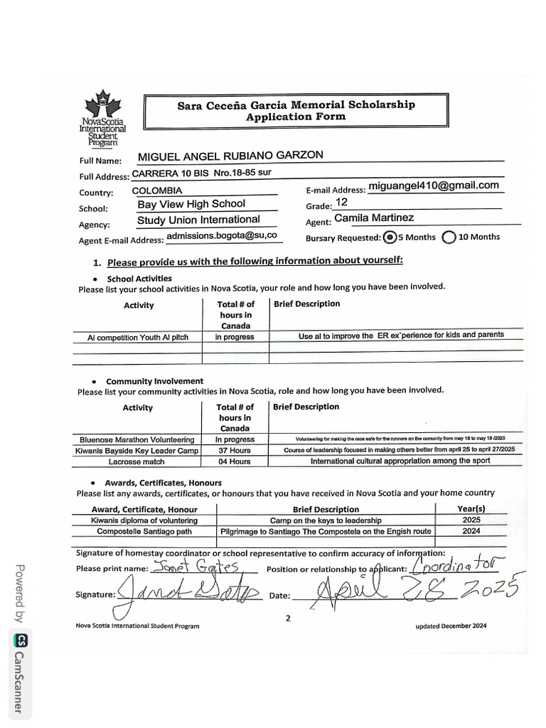 Formulario Definitivo Beca | PDF