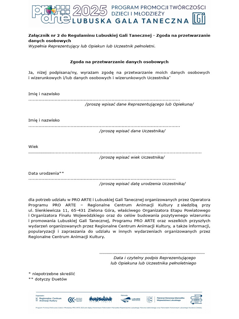 Załącznik NR 2-Zgoda RODO | PDF