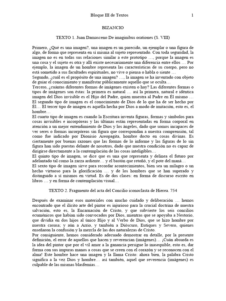 Bloque Iii de Textos | PDF | Cristo (título) | Iglesia cristiana