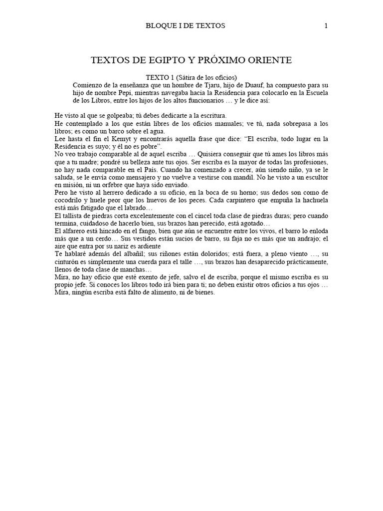 Bloque I de Textos | PDF | Belleza | Escultura