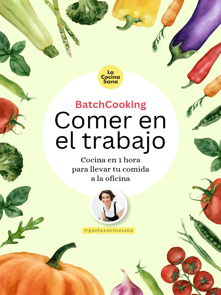 Recetario Batch Cooking | PDF | ensalada | Ingredientes de comida