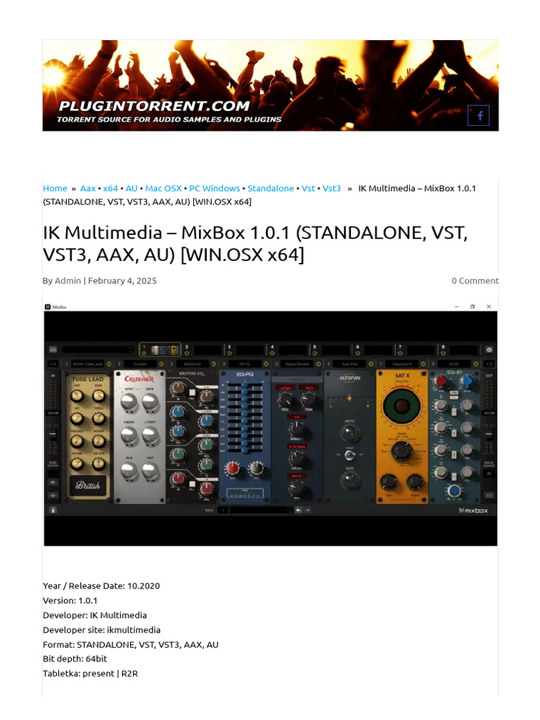 IK Multimedia MixBox 1.0.1 Overview | PDF | Equalization (Audio) | Mac Os