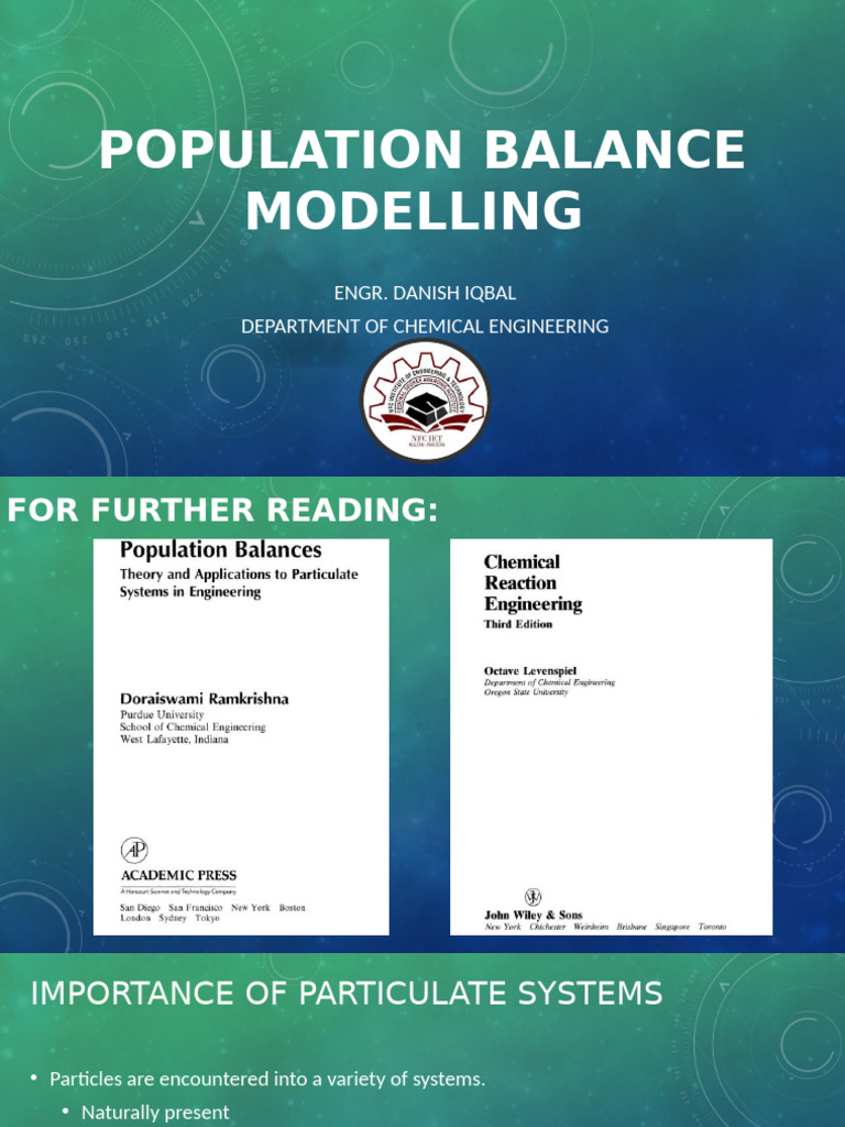 Population Balance Model. | PDF | Chemical Reactor | Physical Sciences