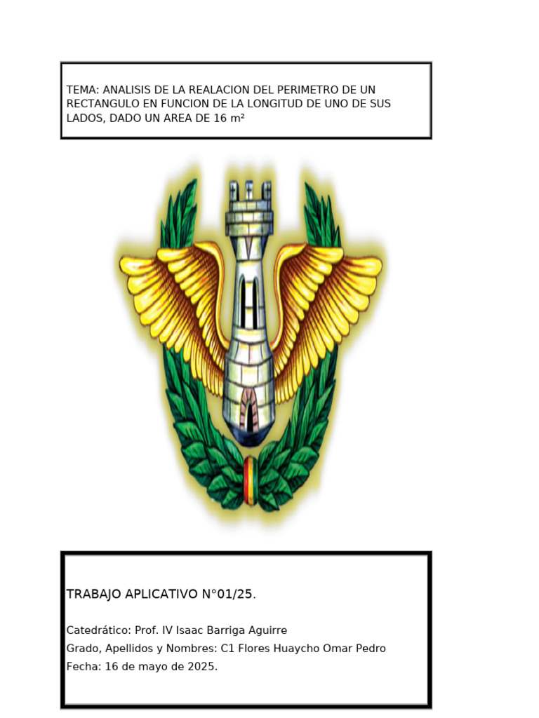 Análisis de La Relación Del Perímetro de Un Rectán | PDF | Geometría euclidiana | Geometría ...