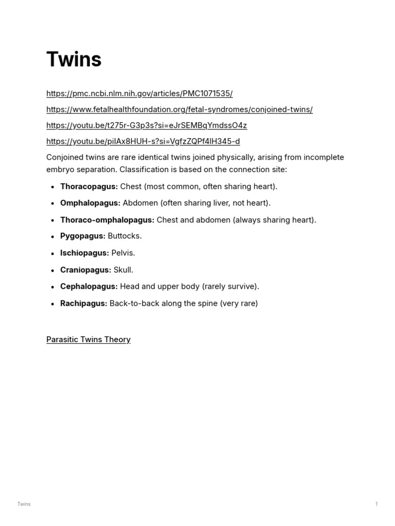 Twins | PDF