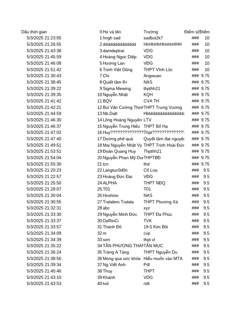 Đề Số 035 - 2k7 (Câu Trả Lời) | PDF