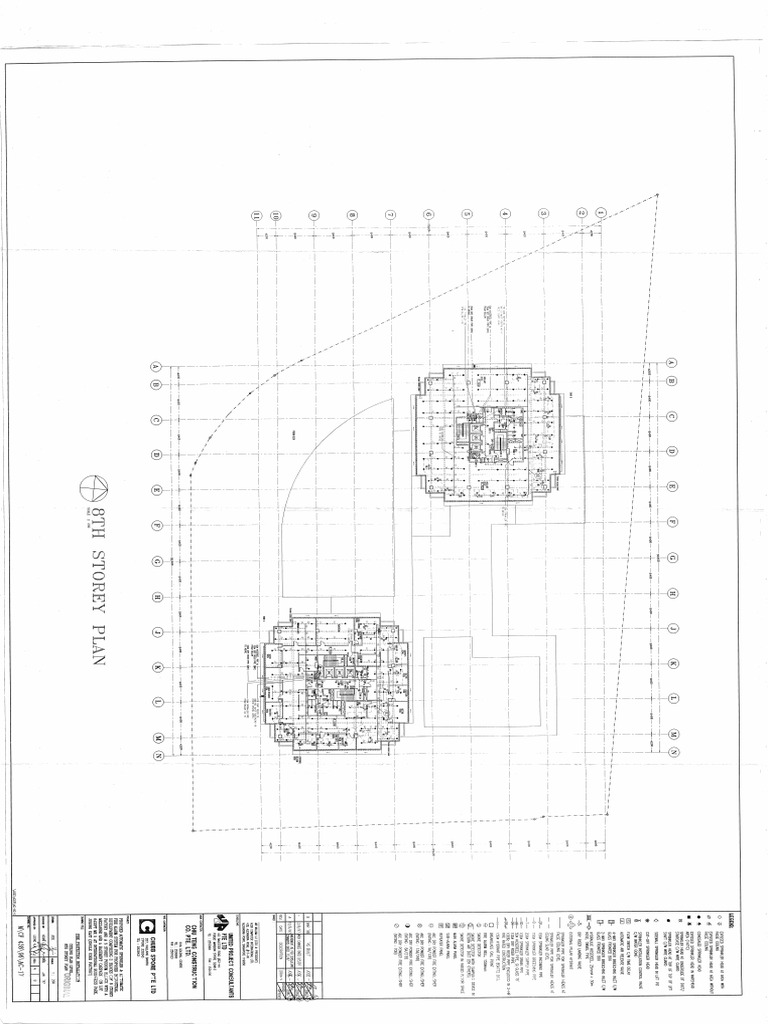Level 8 Ceiling Slab Fire Protection Drawing | PDF