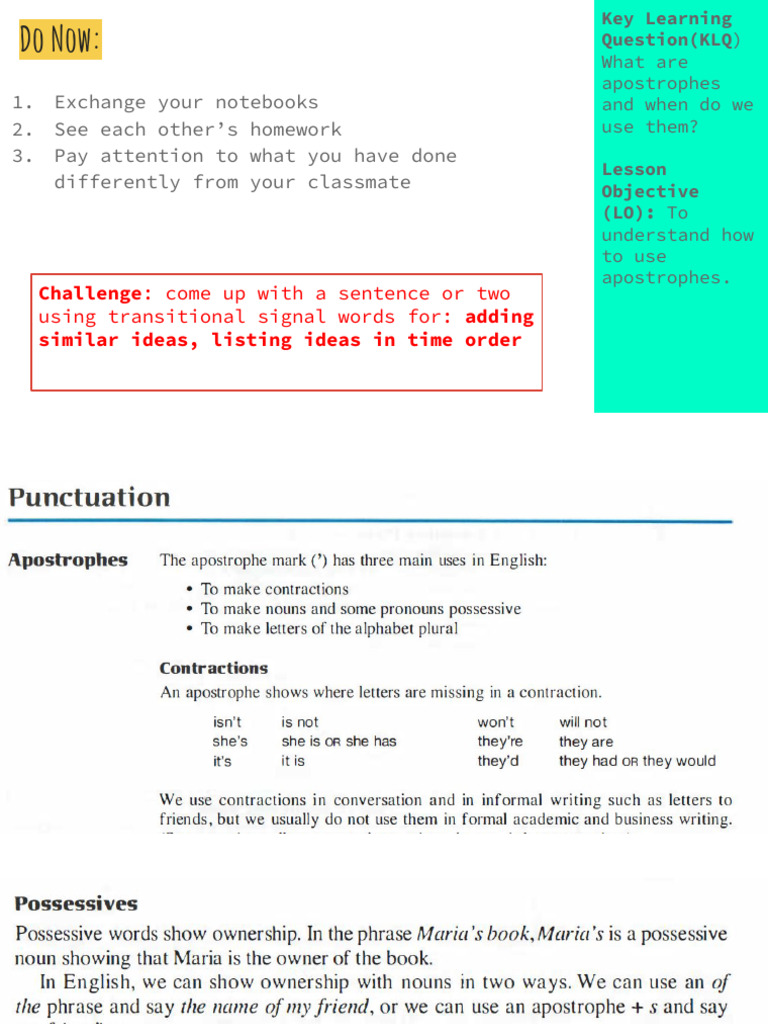 Apostrophes | PDF