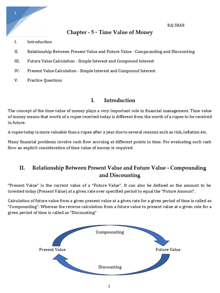 Chapter - 6 - Time Value of Money | PDF | Net Present Value | Present Value