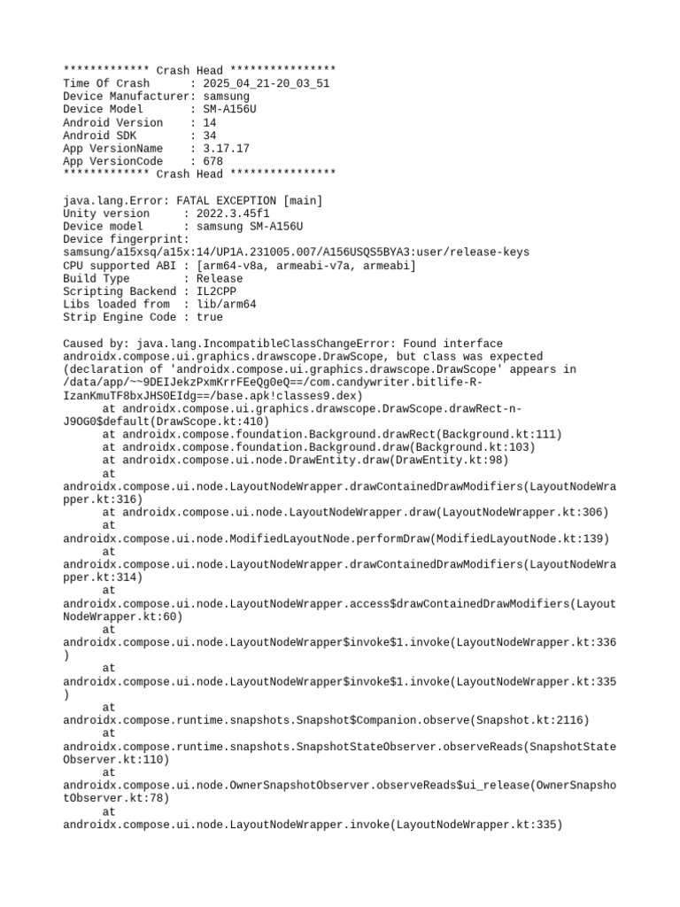 Mod Menu Crash 2025 04 21-20 03 51 | PDF | Mobile App | Mobile Phones