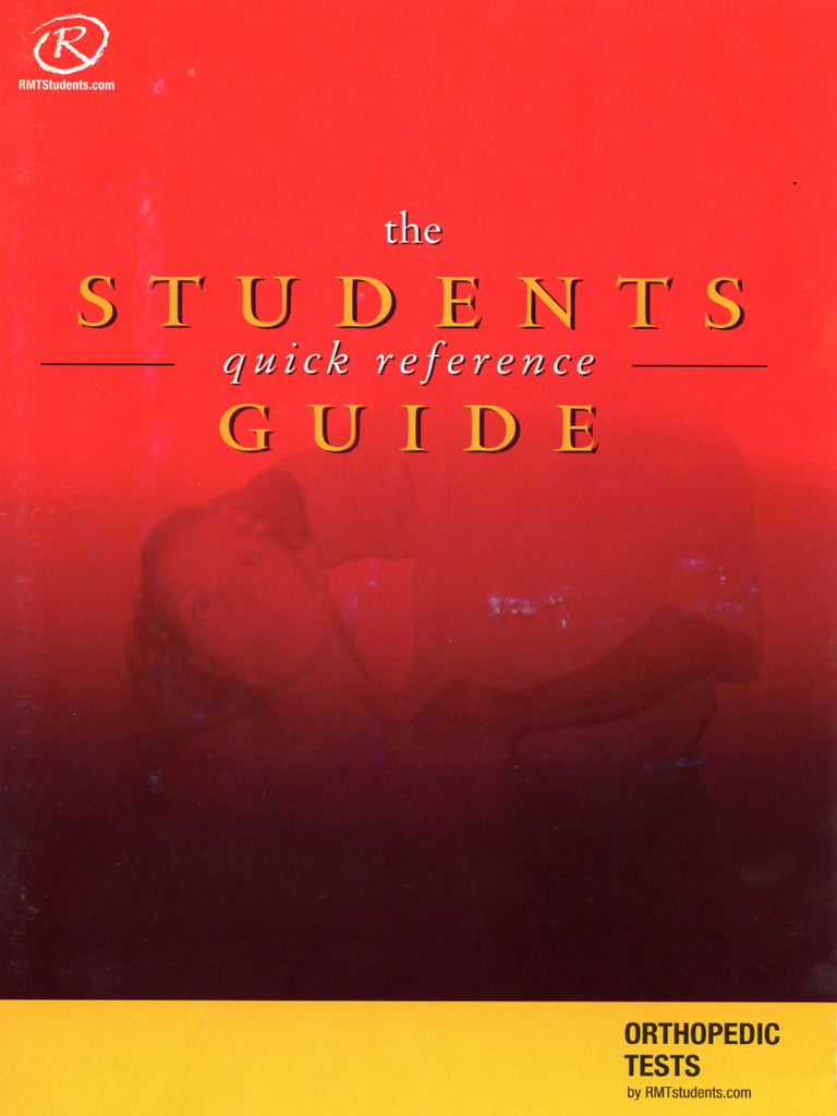 Orthopedic Test RMT Students | PDF
