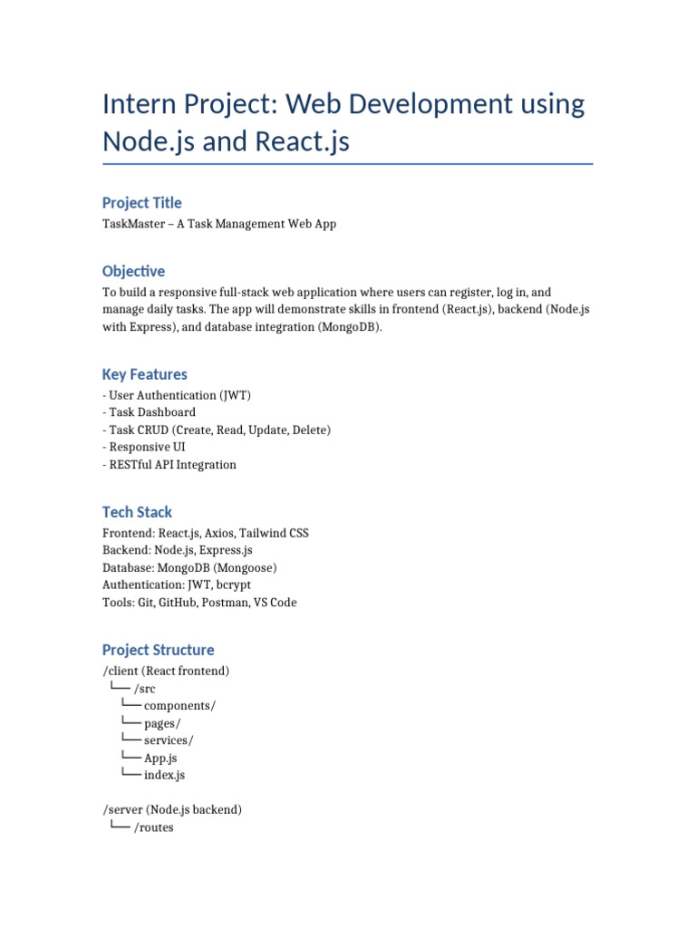 Intern_WebDev_Project_Report | PDF