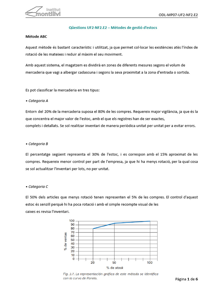 ODL-MP07-UF2-NF2.E2 Mètodes de Gestió Destocs. Jenny | PDF