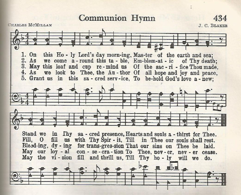 Communion Hymn Pdf