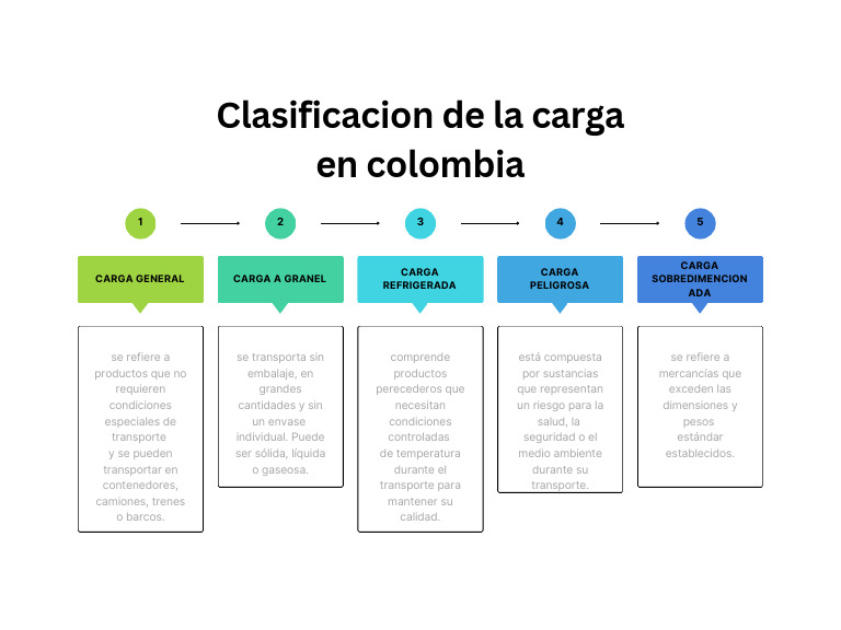 Clasificación de Carga en Colombia | PDF