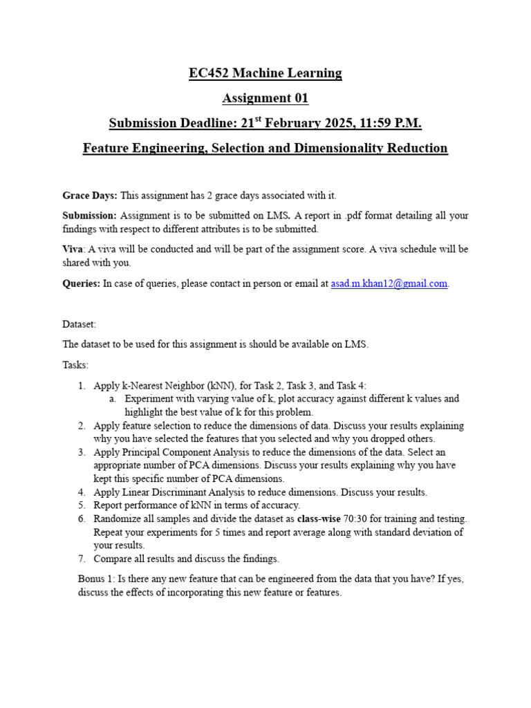 Assignment 01 | PDF
