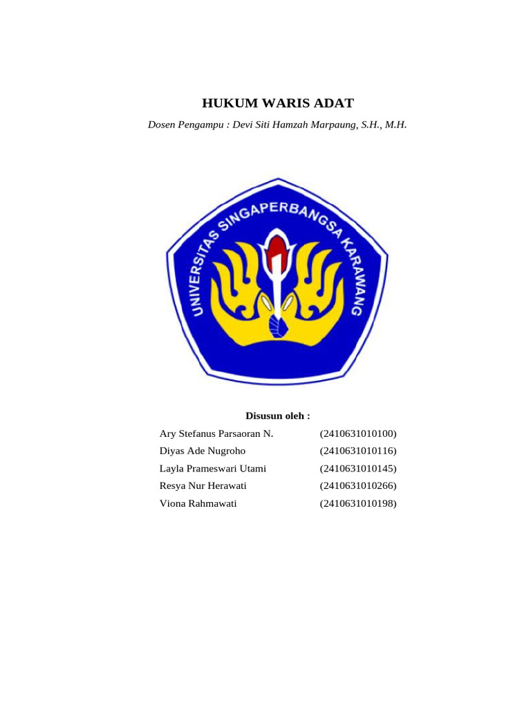 Hukum Waris Adat | PDF