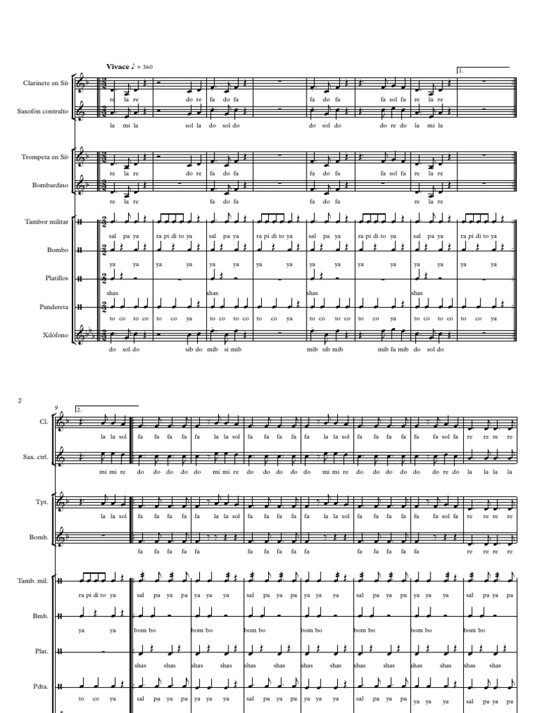 Ay Cariño Score | PDF