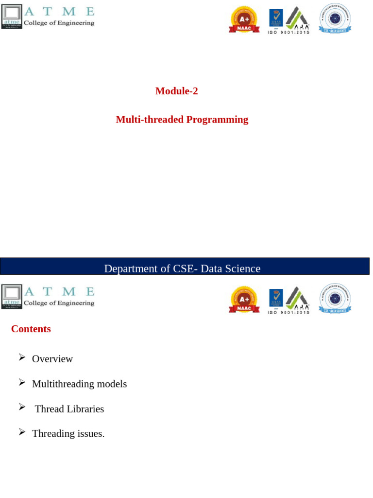 Module 2 Multi Threaded Programming | PDF | Thread (Computing ... Module 2 Multi Threaded Programming | PDF | Thread (Computing ...