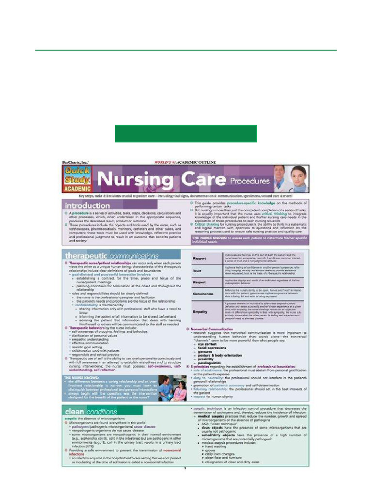 Nursing Care Procedures Guide PDF | PDF